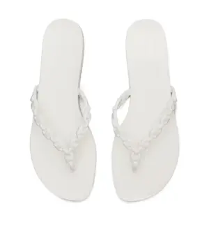 Tory Burch Gemini Link Jelly Flip-flops - White