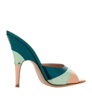 GIANVITO ROSSI Marea Metallic Mules