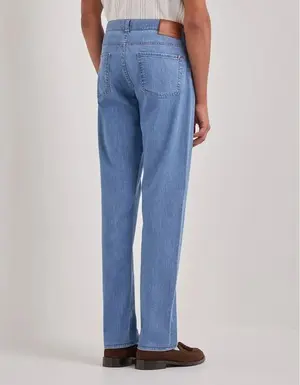Canali Mid-rise Slim-fit Jeans - Medium Blue