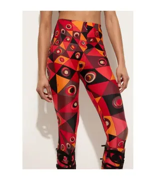 Emilio Pucci High-waisted Printed Trousers With Zip Detail - Red