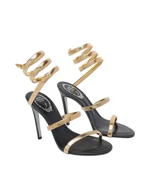 Rene Caovilla Embellished Stiletto Heeled Sandals - Multicolor
