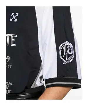 Off-White Graphic Panel V-neck T-shirt