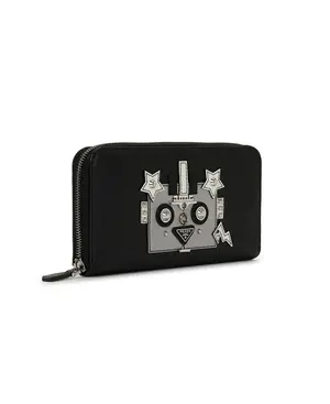 Prada Logo Zipper Wallet