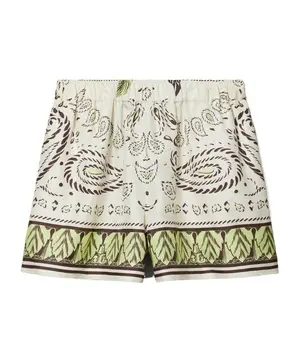 TORY BURCH Silk Camp Shorts