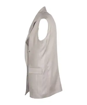 Tagliatore Bernice Double-breasted Sleeveless Blazer - Gray