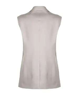 Tagliatore Bernice Double-breasted Sleeveless Blazer - Gray