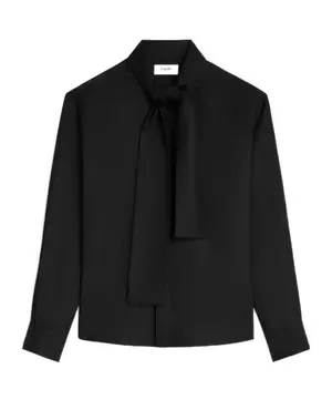 Celine Silk Twill Lavalliere Shirt