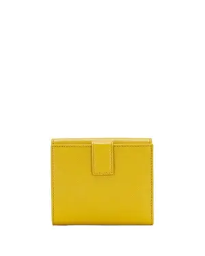 FERRAGAMO Logo Buckle Wallet - Yellow