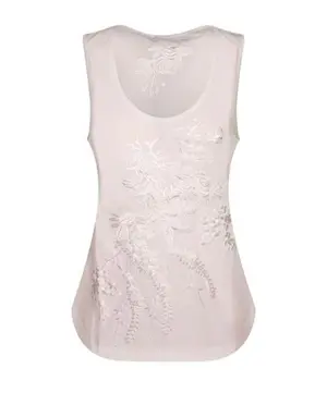 P.a.r.o.s.h Embroidered Belted Sleeveless Top - No