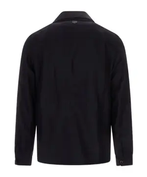 Canali Multi-pocket Shirt Jacket - Black