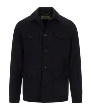Canali Four-pocket Shirt Jacket - Black