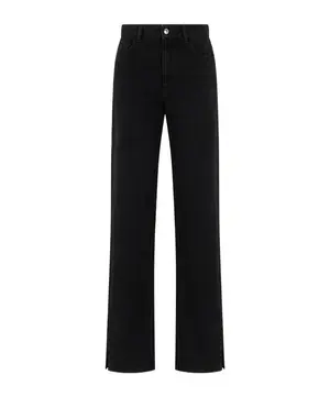 ICON DENIM LOS ANGELES Jodie Wide Straight-leg Jeans - Black