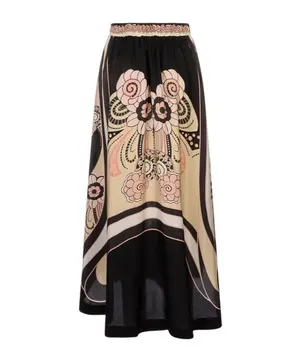 La DoubleJ Printed Maxi Skirt