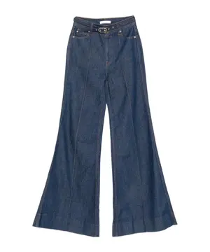 Zimmermann Belted Wide-leg Jeans - Blue