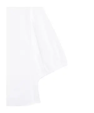 Emporio Armani Crewneck Puff-sleeve Blouse - White