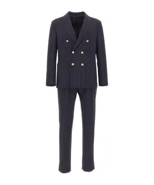 Eleventy Pinstripe Double-breasted Suit
