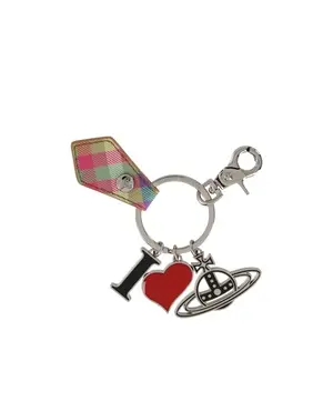 VIVIENNE WESTWOOD I Love Orb Charm Keyring - Multicolor
