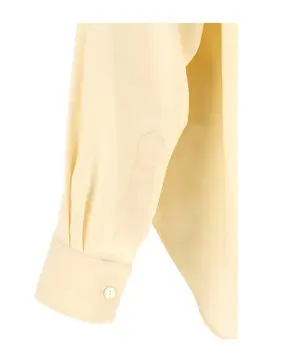 THE ROW Piou Flap-pockets Silk Shirt - Yellow