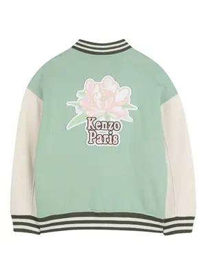 Kenzo Appliqué Striped Bomber Jacket