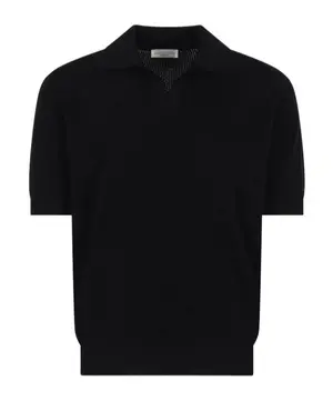 ROBERTO COLLINA Open-knit Short-sleeve T-shirt - Black