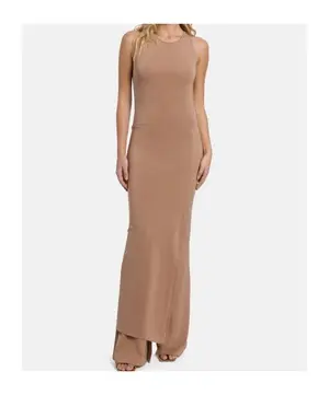 DONDUP Side Slit Sleeveless Maxi Dress