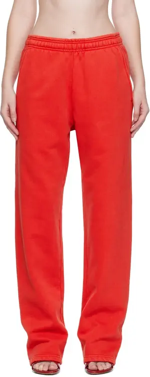 ENTIRE STUDIOS Straight-leg Sweatpants - Red