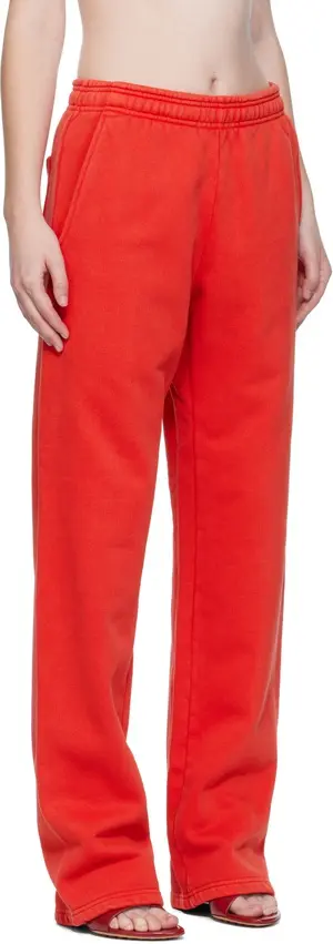 ENTIRE STUDIOS Straight-leg Sweatpants - Red