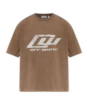 Off-White Owr Skate Fade Graphic T-shirt - Brown