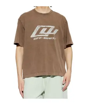 Off-White Owr Skate Fade Graphic T-shirt - Brown