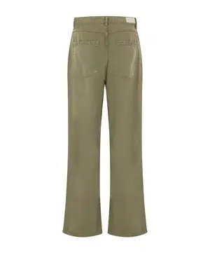 ICON DENIM LOS ANGELES High-rise Straight Jeans - Green