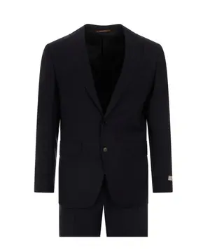 Canali Long-sleeved Suit - Black