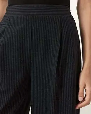 ALLSAINTS Aleida Pinstripe Wide-leg Pants
