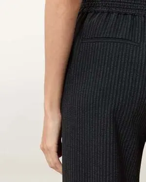 ALLSAINTS Aleida Pinstripe Wide-leg Pants