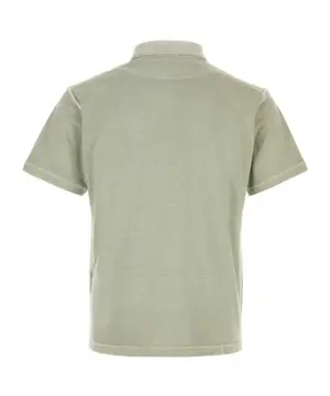 Stone Island Compass-motif Short Sleeved Polo Shirt - Sage