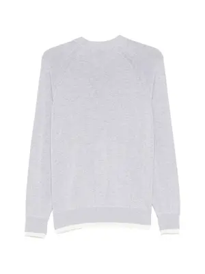 Eleventy Long-sleeve Knitwear With Round Neck - Light Gray