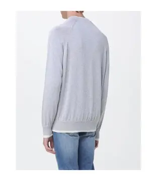 Eleventy Long-sleeve Knitwear With Round Neck - Light Gray