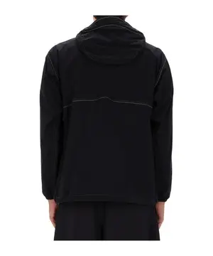 AND WANDER Pertex Windproof Hooded Jacket - Black