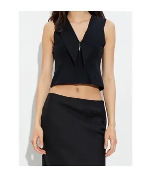 Cult Gaia V-neck Vest With Central Zip