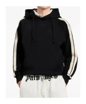 Palm Angels Back Curved Logo Track Hoodie