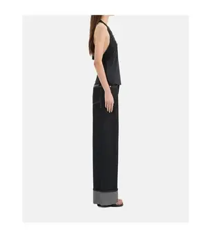 SIR. Halter Neck Lace Trim Backless Top