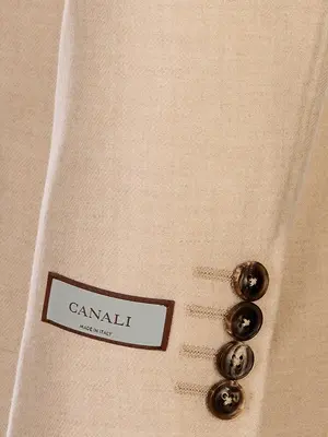 Canali Single-breasted Patch-pocket Blazer - Nude