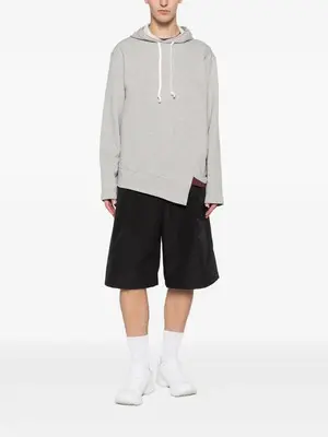 Comme Des Garçons Long-sleeved Hooded Sweatshirt