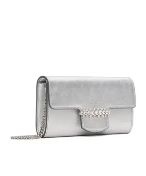 JIMMY CHOO Bing Chain Shoulder Bag - Silver/silver