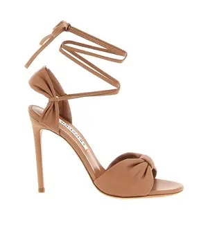 AQUAZZURA Carina Ankle-tie Heeled Sandals