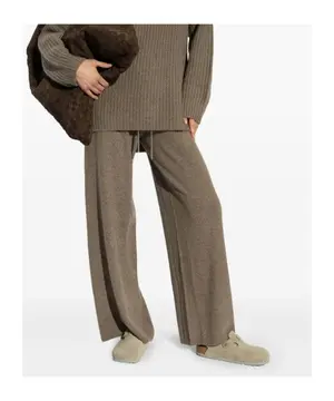 LISA YANG Sofi Drawstring Cashmere Trousers - Brown