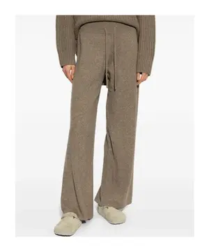 LISA YANG Sofi Drawstring Cashmere Trousers - Brown