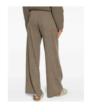 LISA YANG Sofi Drawstring Cashmere Trousers - Brown