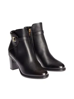 FERRAGAMO Logo High-heeled Ankle Boots