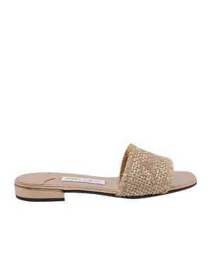 JIMMY CHOO Flat Slip-on Sandals