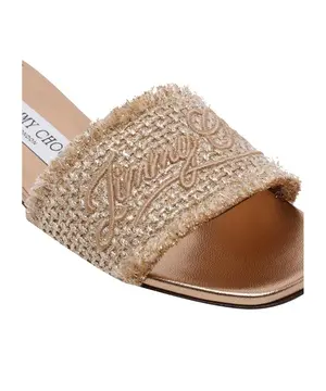 JIMMY CHOO Flat Slip-on Sandals